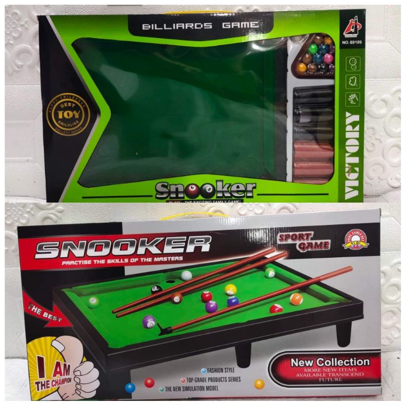 UNISHOP0427 EXCITING FAMILY GAME BIIIARDS SNOOKER CHILDREN TOY SET ...