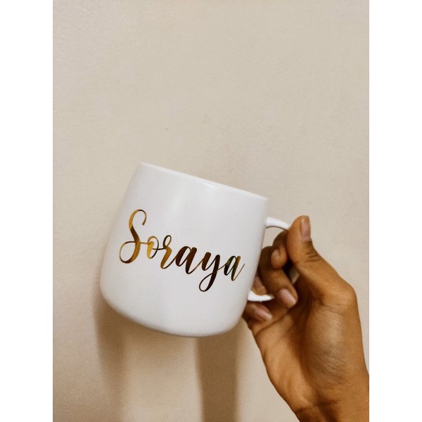 500ml Personalized Matte Coffee Mug with Box and Spoon (PM your name ...