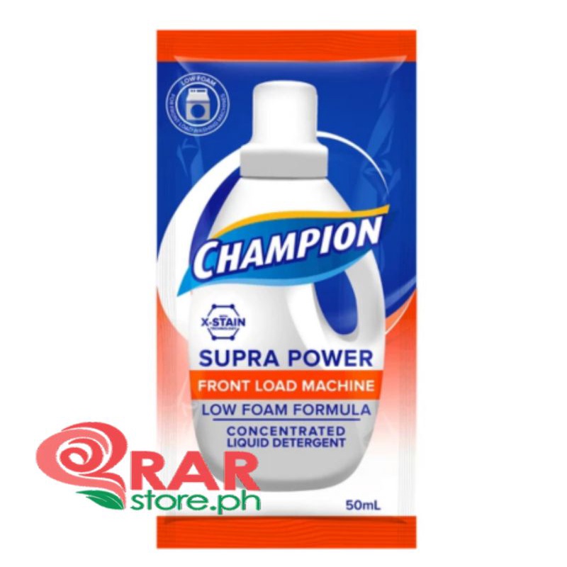 Champion Liquid Detergent Low Foam Front Load 50 ml | Shopee Philippines