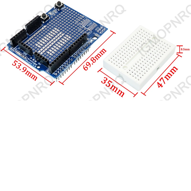 UNO Proto Shield prototype expansion board with SYB-170 mini bread ... UNO Proto Shield prototype expansion board with SYB-170 mini bread ...