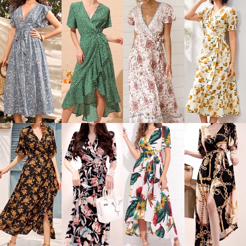 Vintage Boho coachella casual elegant classy floral semi formal vintage ...