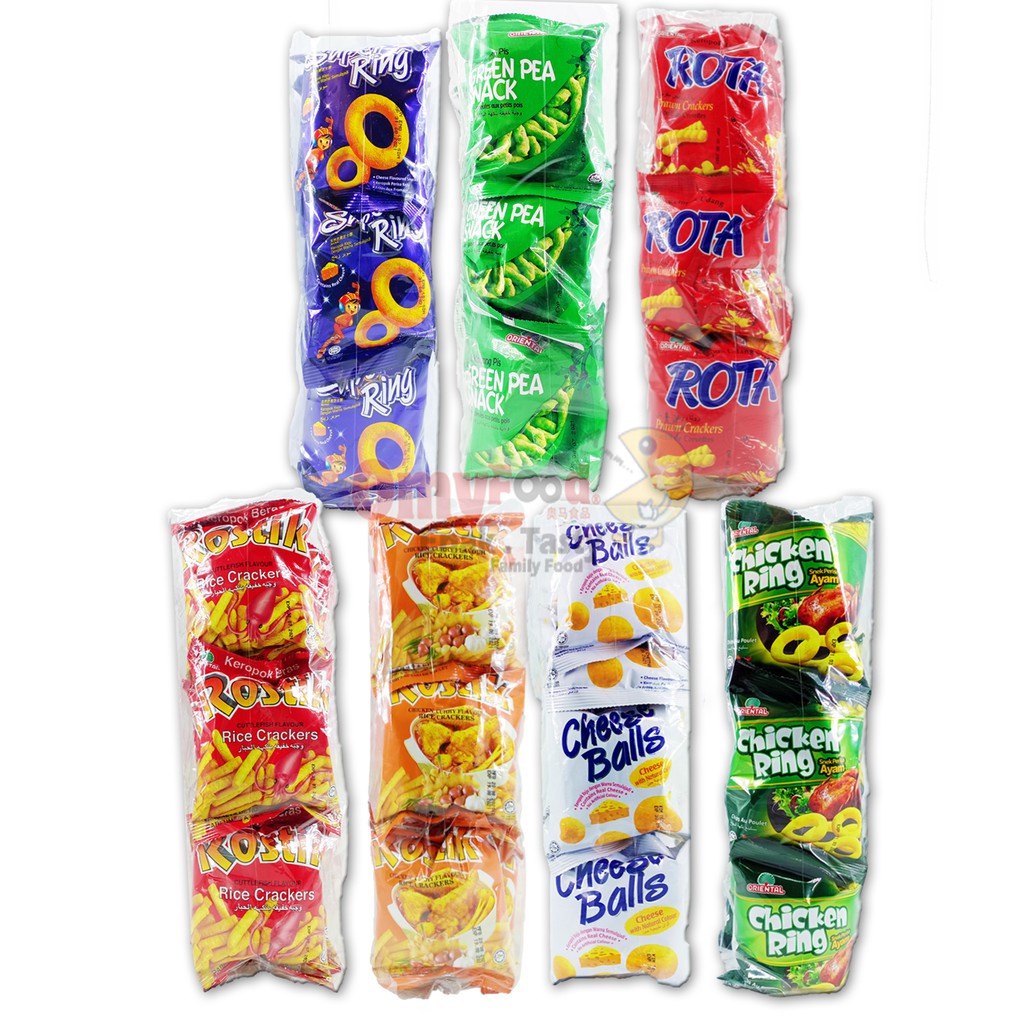 14g x 30pcs Oriental Super Ring/Green Pea/Rota/Rostik Cuttlefish/Rostik ...