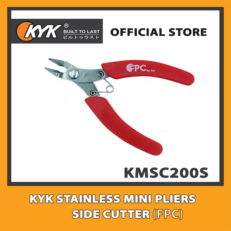 KYK STAINLESS MINI PLIERS HEAVY DUTY SIDE CUTTER (FPC EDITION) KMSC200S ...