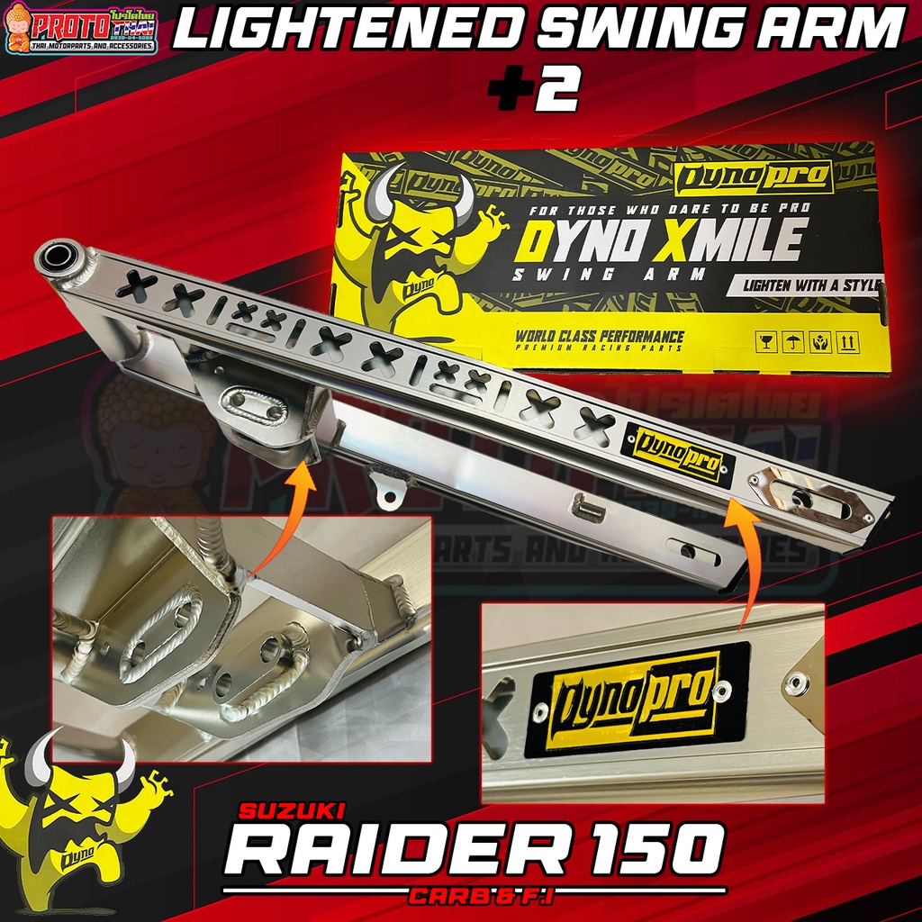 Swing Arm Plus 2 Raider 150 Carb / Fi Adjustable Prototype Dyno Pro ...