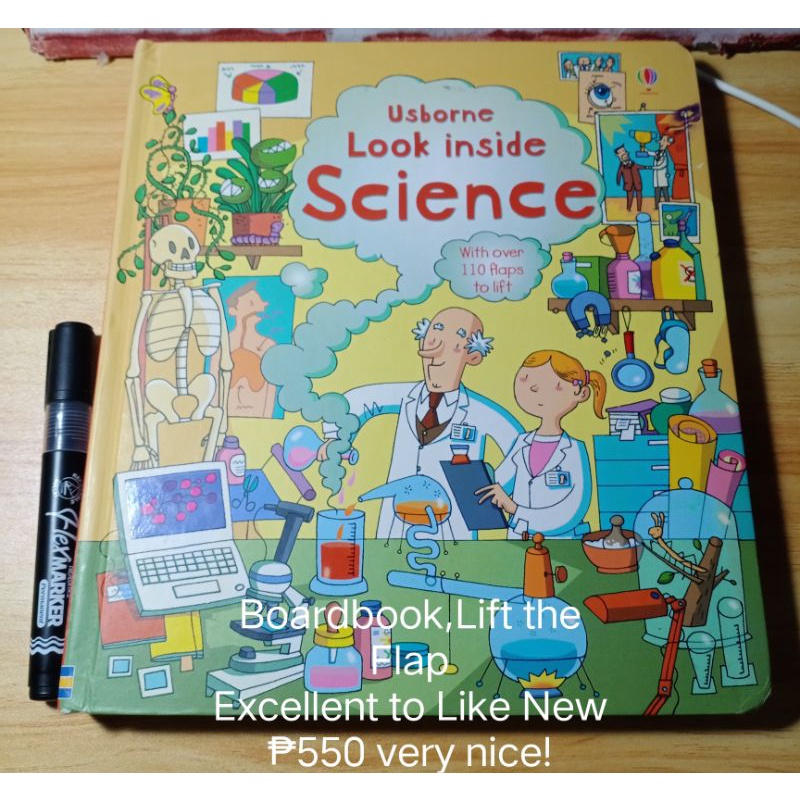 Usborne Look Inside Science with over 110 flaps to lift | Shopee ...