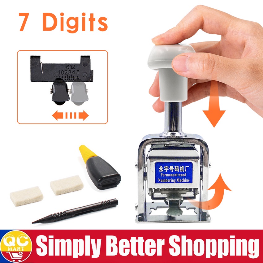 Automatic Numbering Machine Number Machine 7 Position Into The Number Coding Page Marking ...