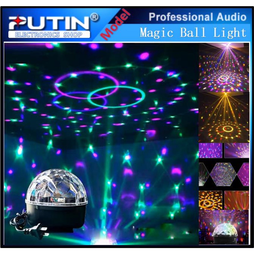 * LED/Crystal Magic Ball/Built-in dual three-inch speakers with motor ...
