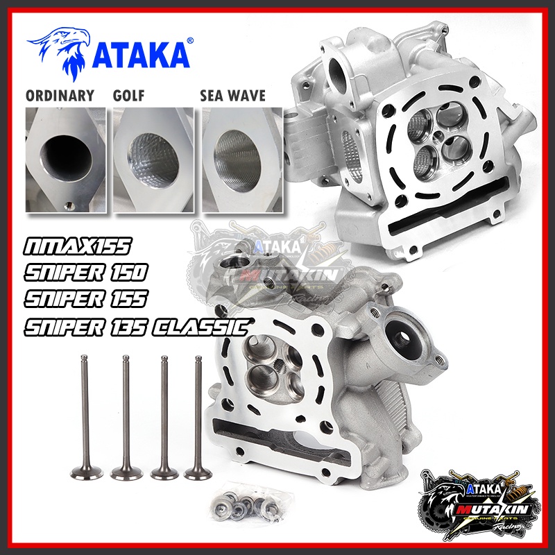 ATAKA YAMAHA Sniper135 150 mx 135 Sniper155 Classic Cylinder Head Big ...
