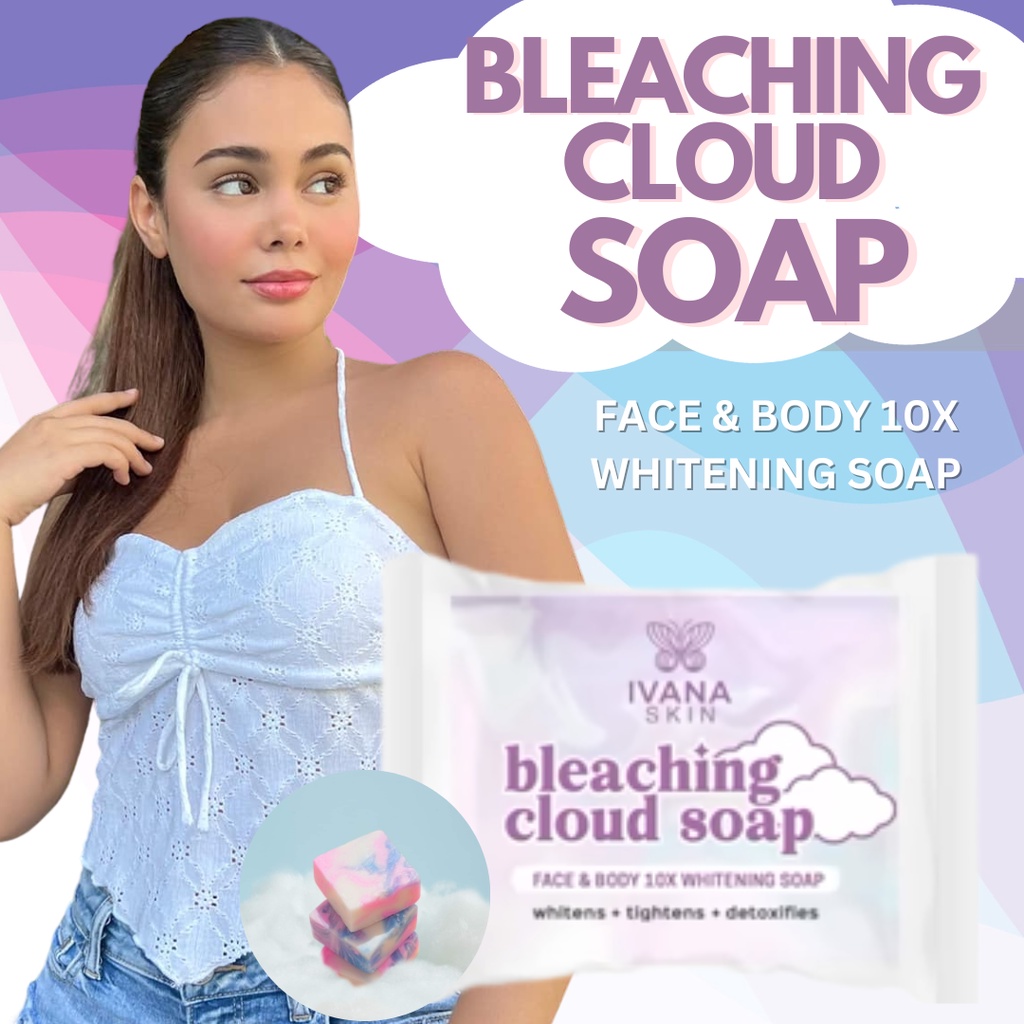 IVANA BLEACHING CLOUD SOAP | FACE & BODY 10X WHITENING SOAP | WHITENING ...