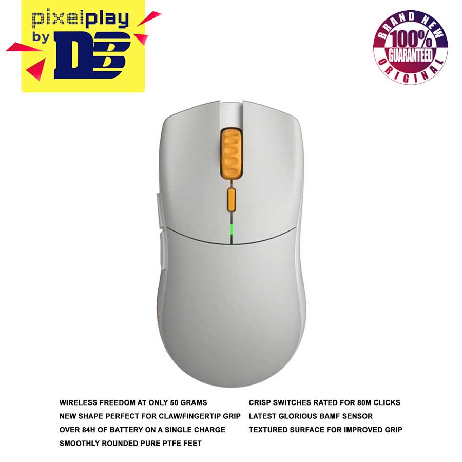 Glorious Forge Series One Pro Wireless Gaming Mouse (Genos Yellow ...