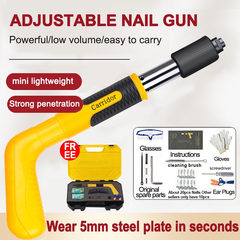 Nail Gun Heavy Duty Chisel Gun Rivet Tool Concrete Tufting Gun Manual ...