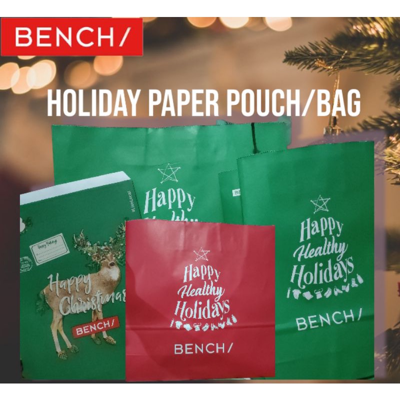 Bench Christmas Paper Pouch /Paper Bag | Shopee Philippines