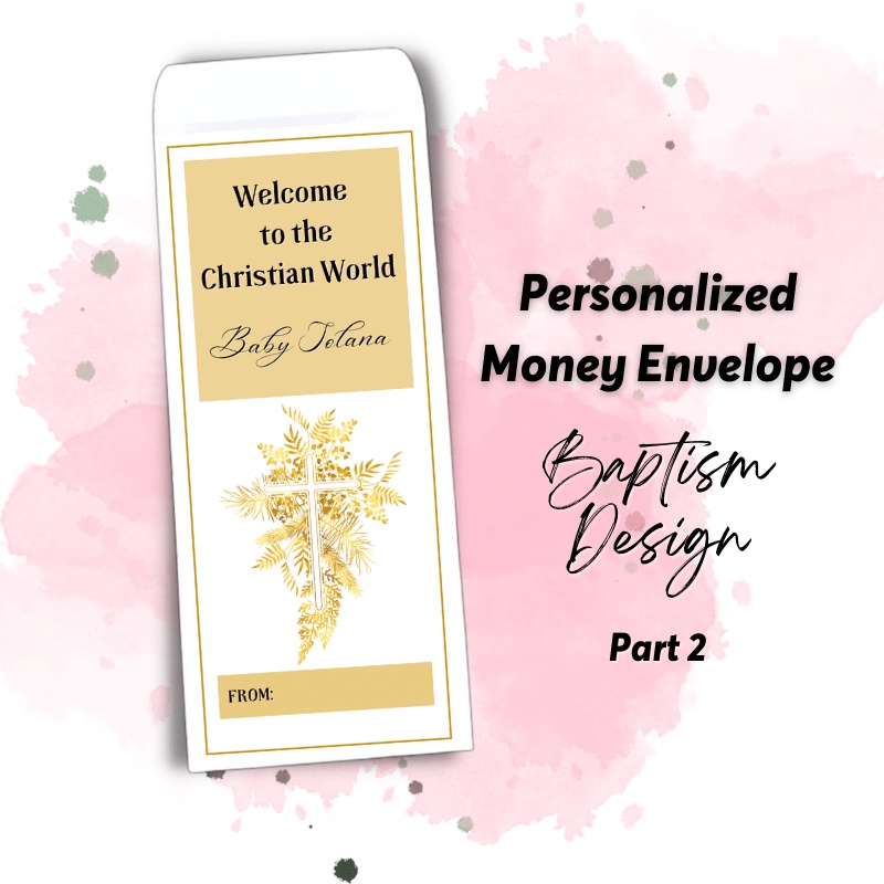 Part 2 Baptism Angpao / Cash Envelope / Big | Shopee Philippines