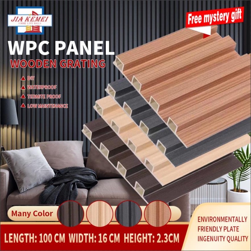 Wood Wallpaper Sticker Waterproof Grille Design Ecological Board Wavy ...