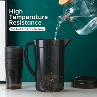 STSF 2L Pitcher Set Free 4 Cups Large Fiberglass Juice Water Container ...