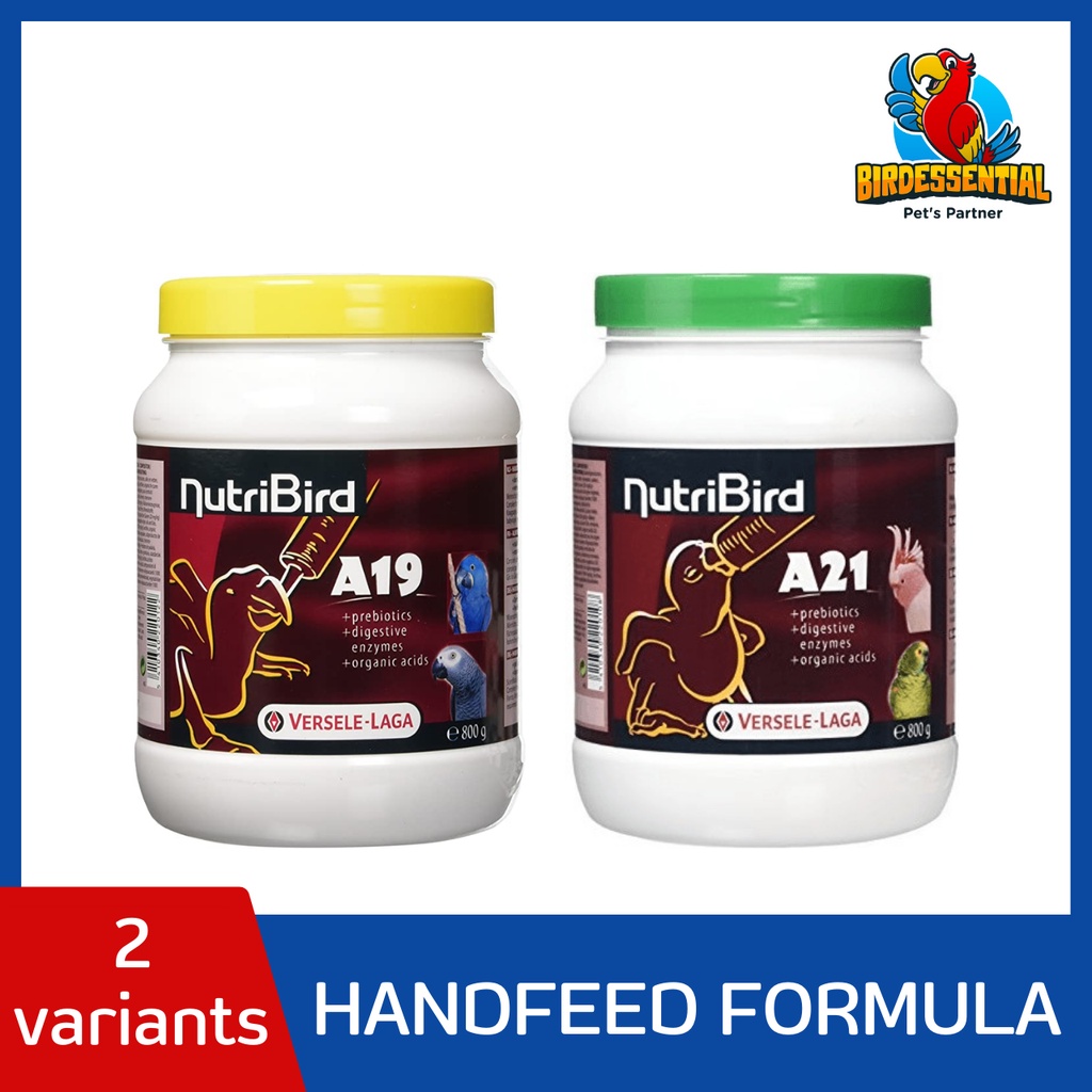 Nutribird A19/A21 handfeed formula w/free 5ml syringe Versele-Laga ...