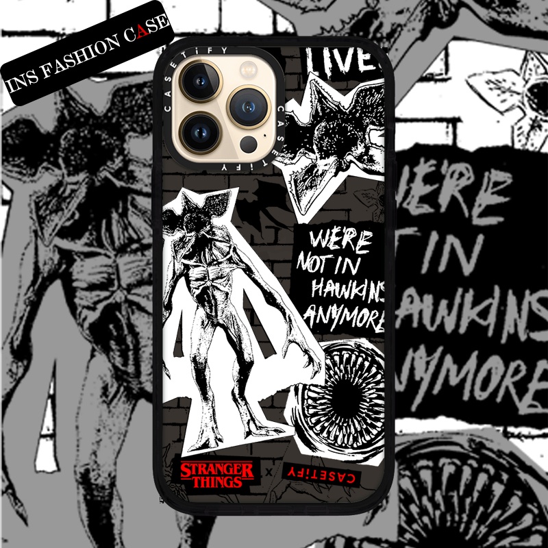 CASETiFY X STRANGER THINGS Monster Black Color Transparent iPhone Case ...