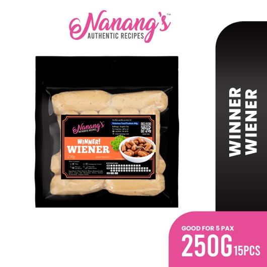 Nanang's Winner Wiener Sausage 15pcs 250g | Shopee Philippines