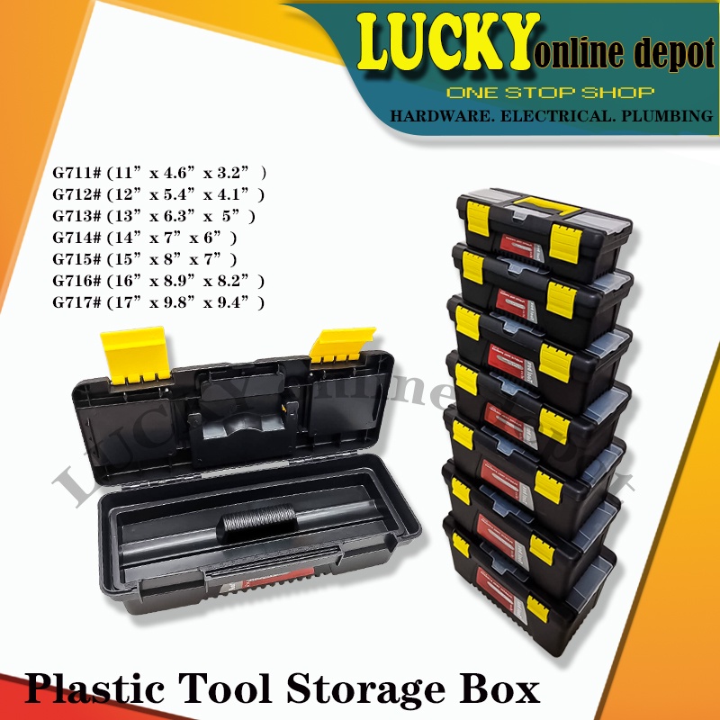 DOUBLE LAYER PORTABLE PLASTIC TOOL BOX ( G715 / G716 AND G717 ...