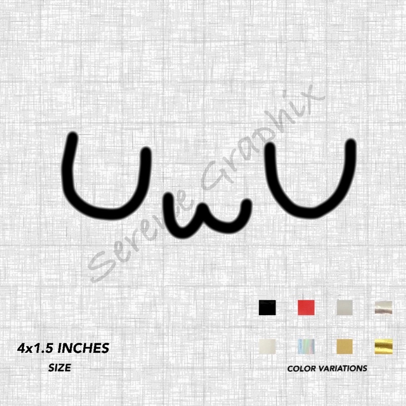 UwU Sticker - Waterproof Cut Out Sticker | Shopee Philippines