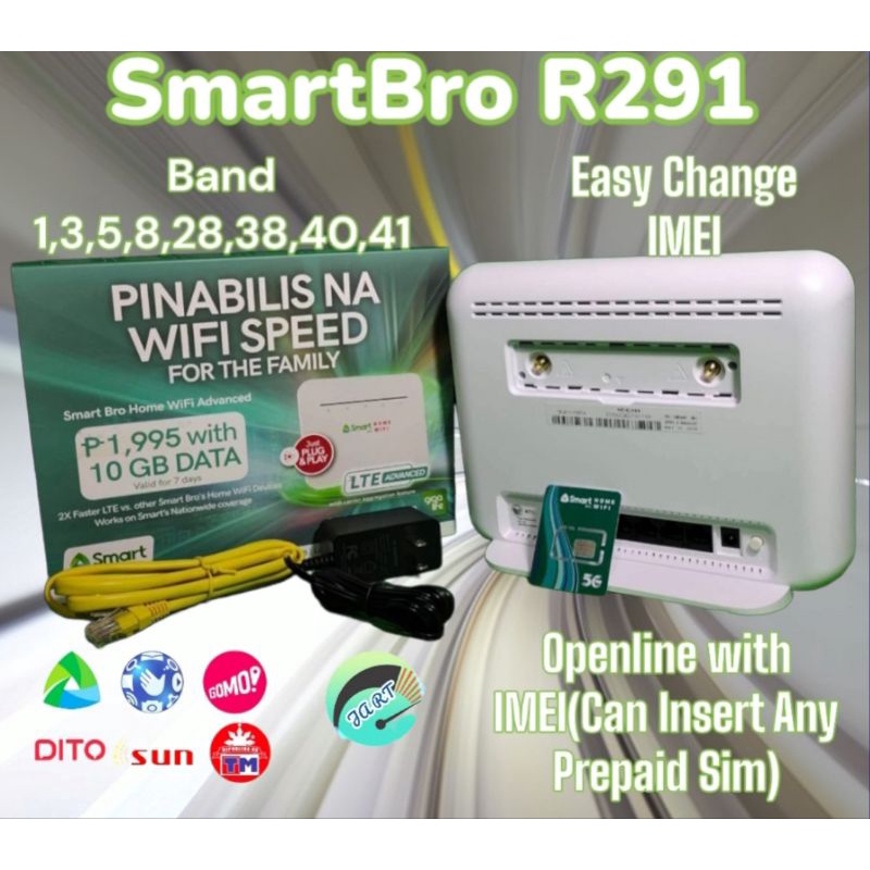SmartBro-R291 Openline 4G-LTE+ 8-LTE Bands | Shopee Philippines