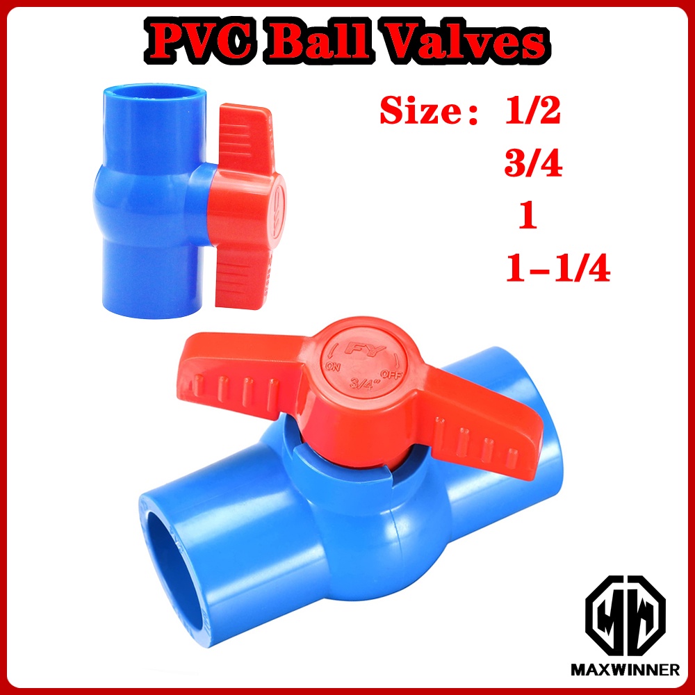 MAXWINNER PVC Ball Valves Blue Gate Valve /Shower Valves/ Plastic Ball ...