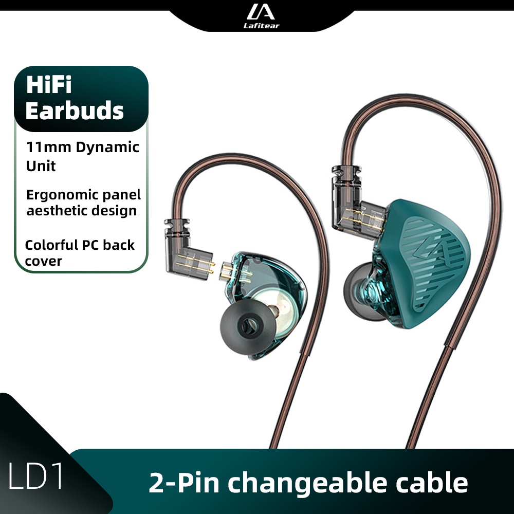 Lafitear LD1 Detachable Cable Headphone Surround Sound Stereo Extra ...