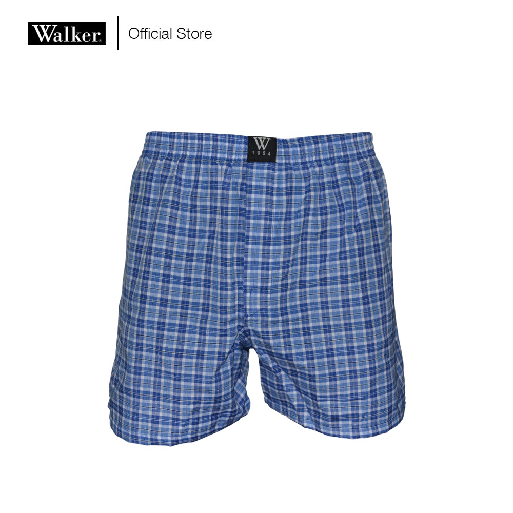 Walker Boxer Checkered Shorts Basic Cotton Comfort (Single Pack ...