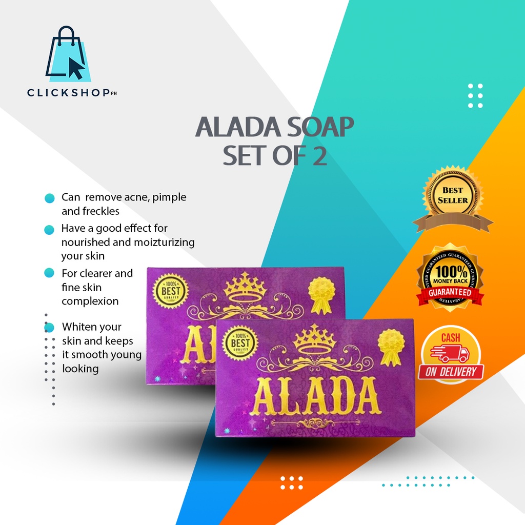 SET OF 2 ALADA WHITENING SOAP COLLAGEN MOISTURIZE BRIGHTER GLOW UP ...