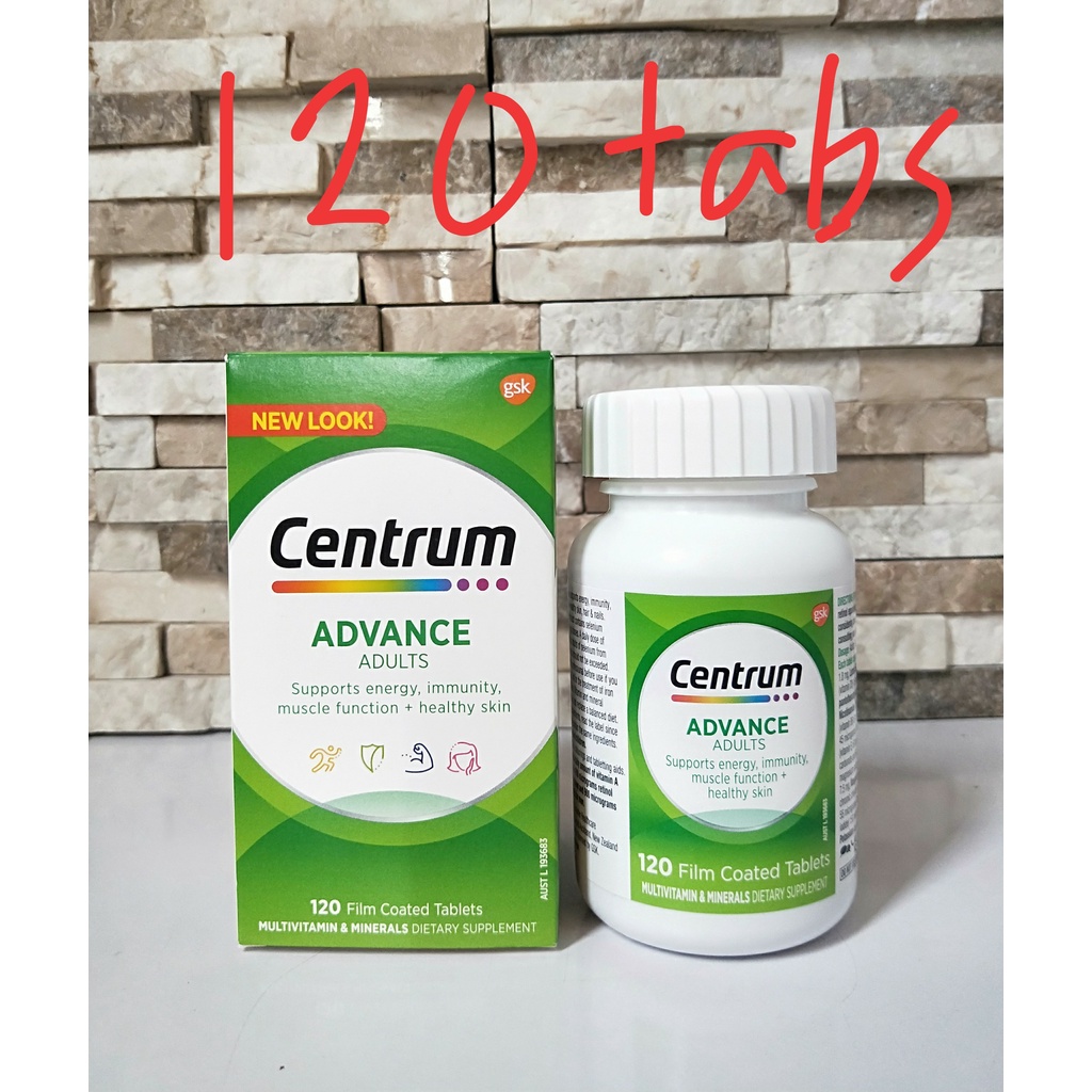 Centrum Advance Adults 120 tablets - New Look 01*2024 expiration ...