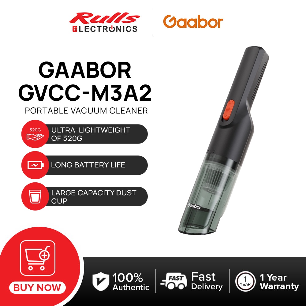 Gaabor GVCC-M3A2 Cordless Lightweight Portable Vacuum Cleaner | Shopee ...