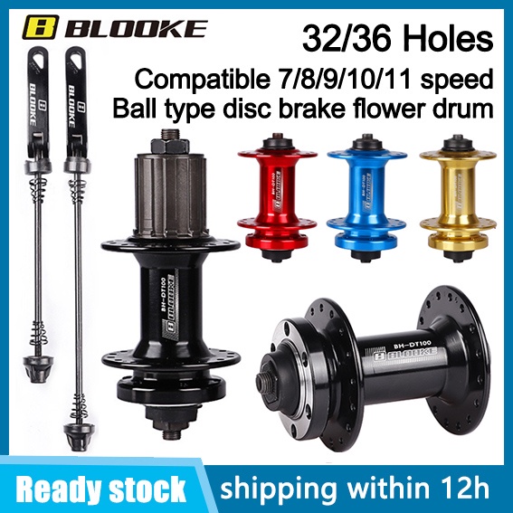 BLOOKE Hubs 32/36 Holes MTB Bike Sealed Bearing Aluminum Alloy Freehub ...