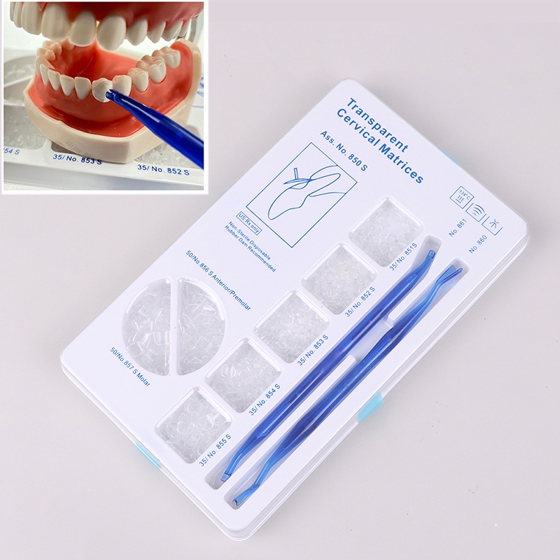 277Pcs/Set Dental Transparent Cervical Matrices Composite Gingival ...