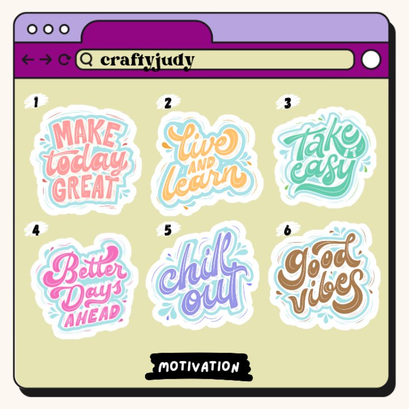 Motivational Statements Sticker Vinyl (Waterproof, Matte) | Shopee ...