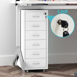 6 Layer Metal Drawer Unit-Minimalist Home Office Drawer File Cabinet ...