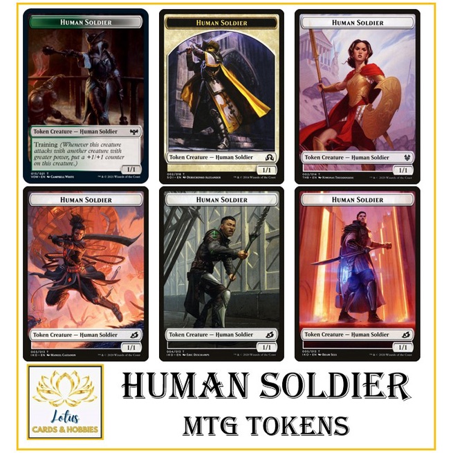 Magic the Gathering | Human Soldier Token | Shopee Philippines