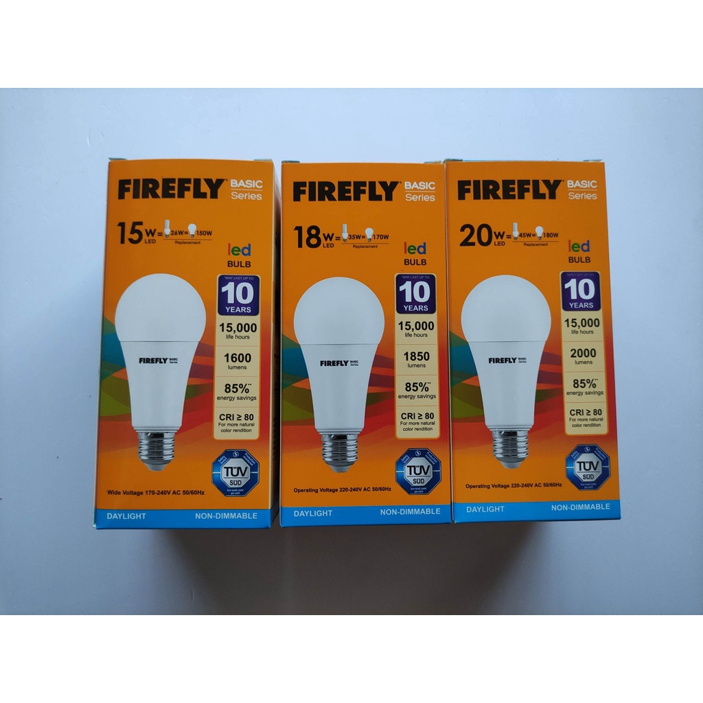 Firefly LED Bulb 15w, 18w, 20w (Daylight) | Shopee Philippines
