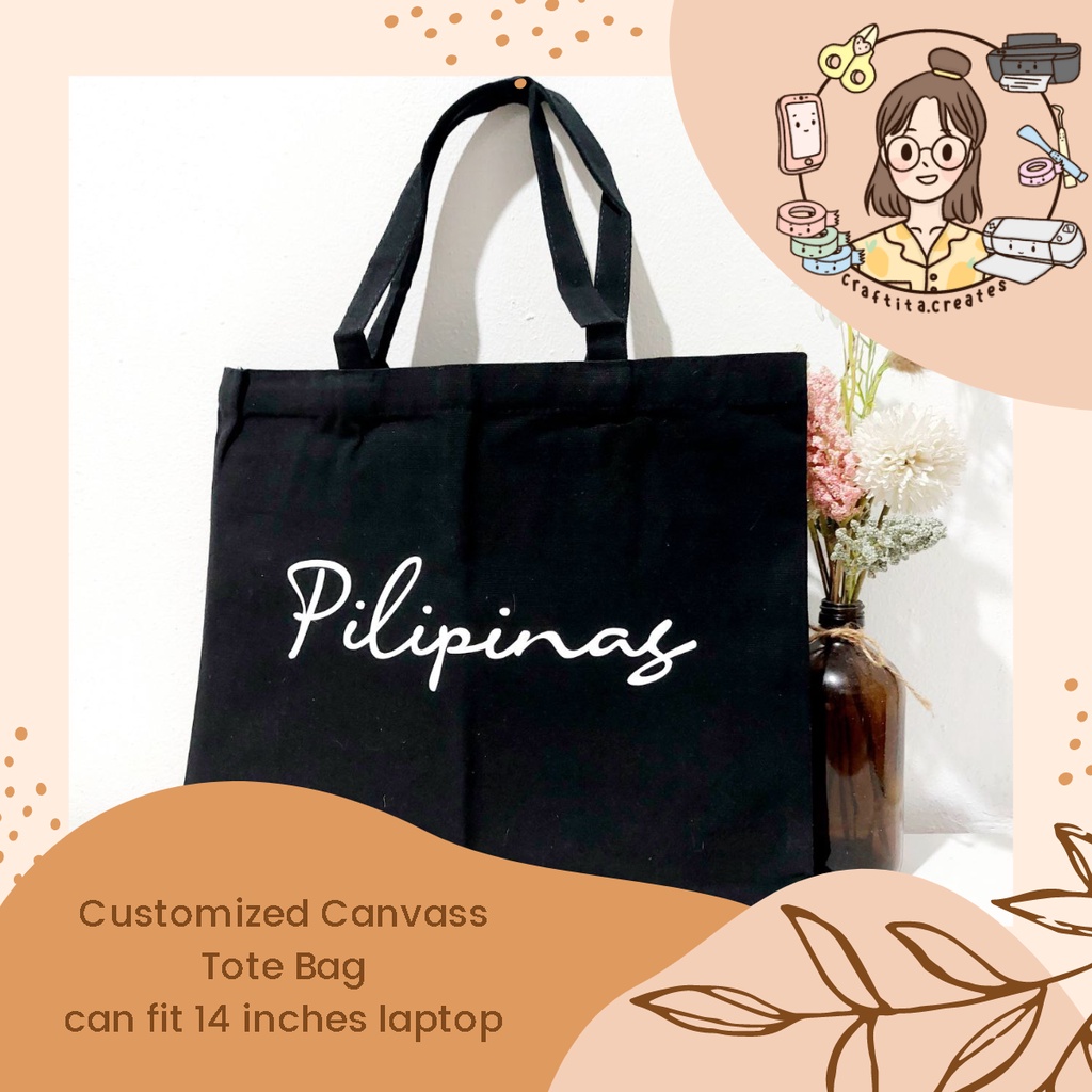 Customized Canvass Tote Bag | Shopee Philippines