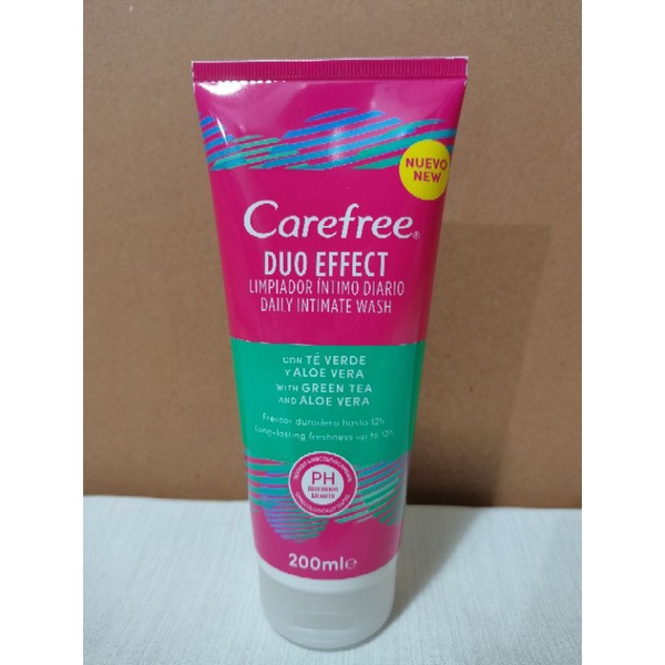 Carefree Duo Effect Daily Intimate Wash with Green Tea & Aloe Vera ...
