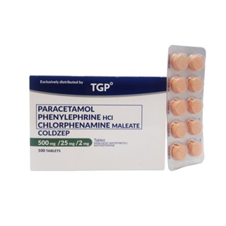 COLDZEP TGP Paracetamol + PPA + Chlorphenamine 500/25/2 10 tablets/pack ...