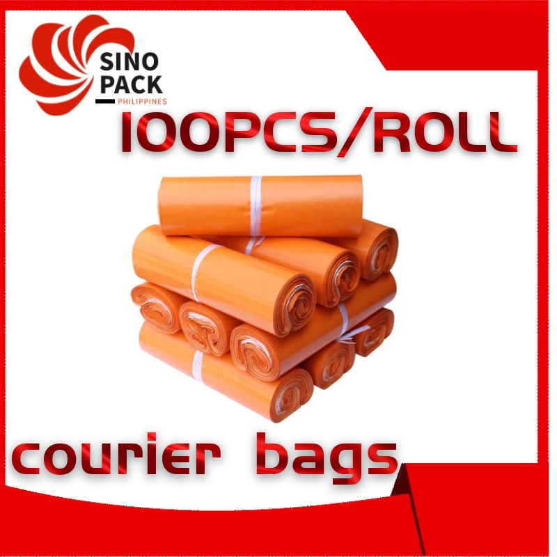 sinopack 100pcs courier pouch Plain/Printed Orange Pouch Courier Pouch ...