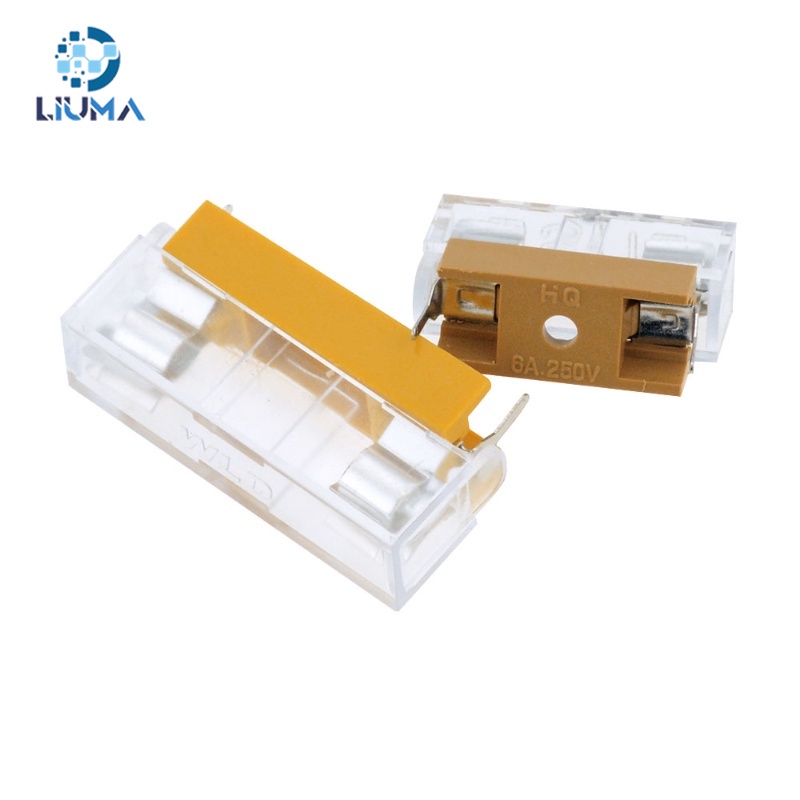 5 * 20mm 6 X 30 Glass Fuse Holder Clear Bracket With Cover Fuse Blocks ...