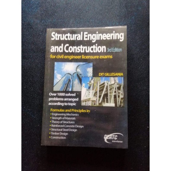 Structural Engineering and Construction 3rd Edition by DIT GILLESANIA | Shopee Philippines