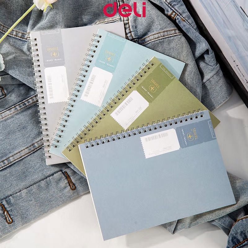Deli A5 Spiral Notebook 60 Sheets Student Diary Book Lined Notebook ...