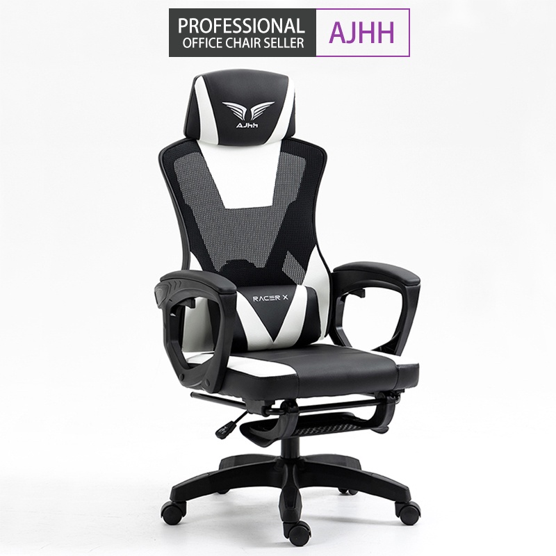 Gaming Chair Ergonomic Office Computer Chair with Footrest and Lumbar ...
