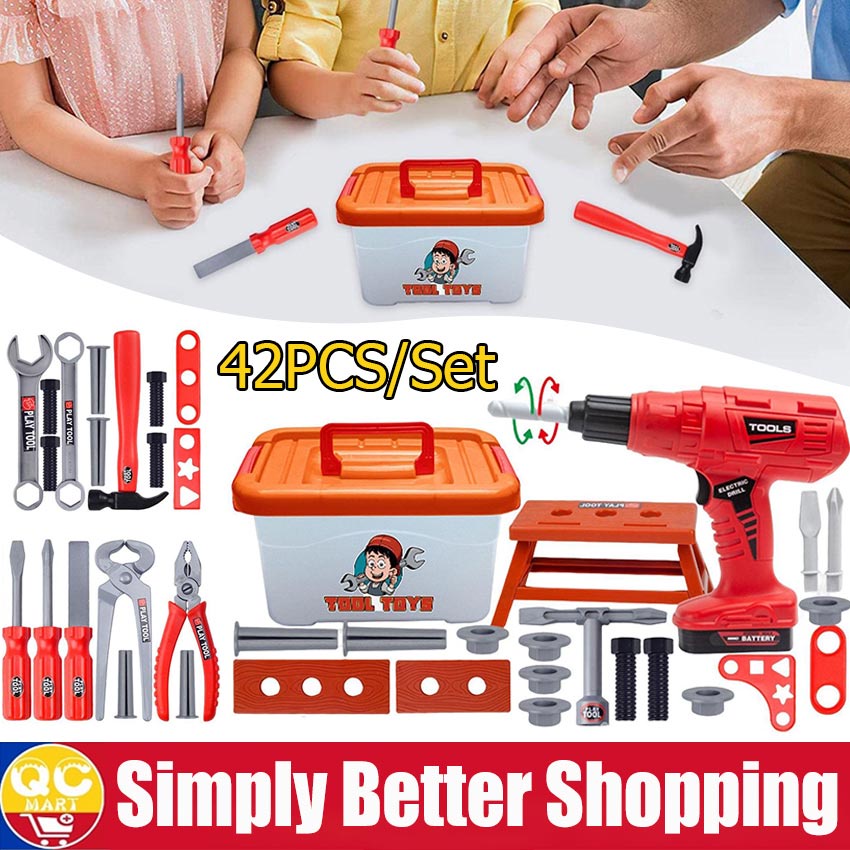Engineer Educational Toy Tools For Kids Toolbox Toy Kit Screwdriver ...