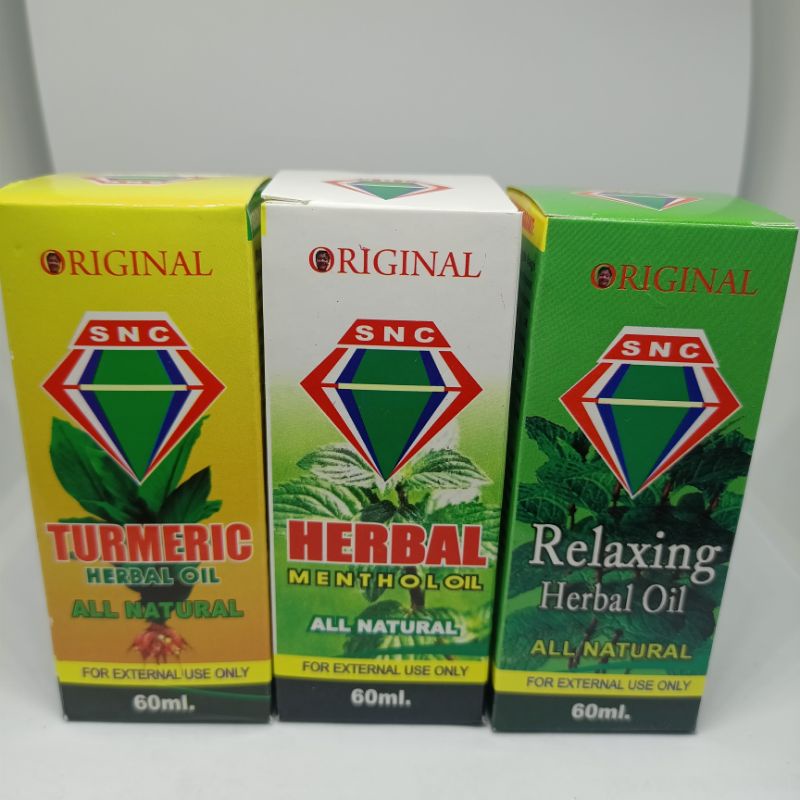 SNC ORIGINAL HERBAL MENTHOL OIL TURMERIC RELAXING FDA | Shopee Philippines