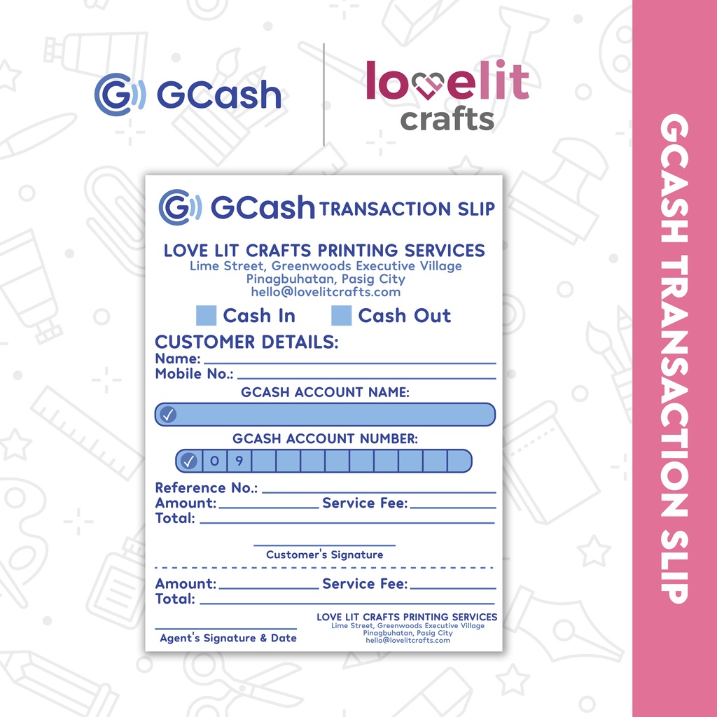 GCash Transaction Slip | High Quality | Personalized Receipt | 50 ...