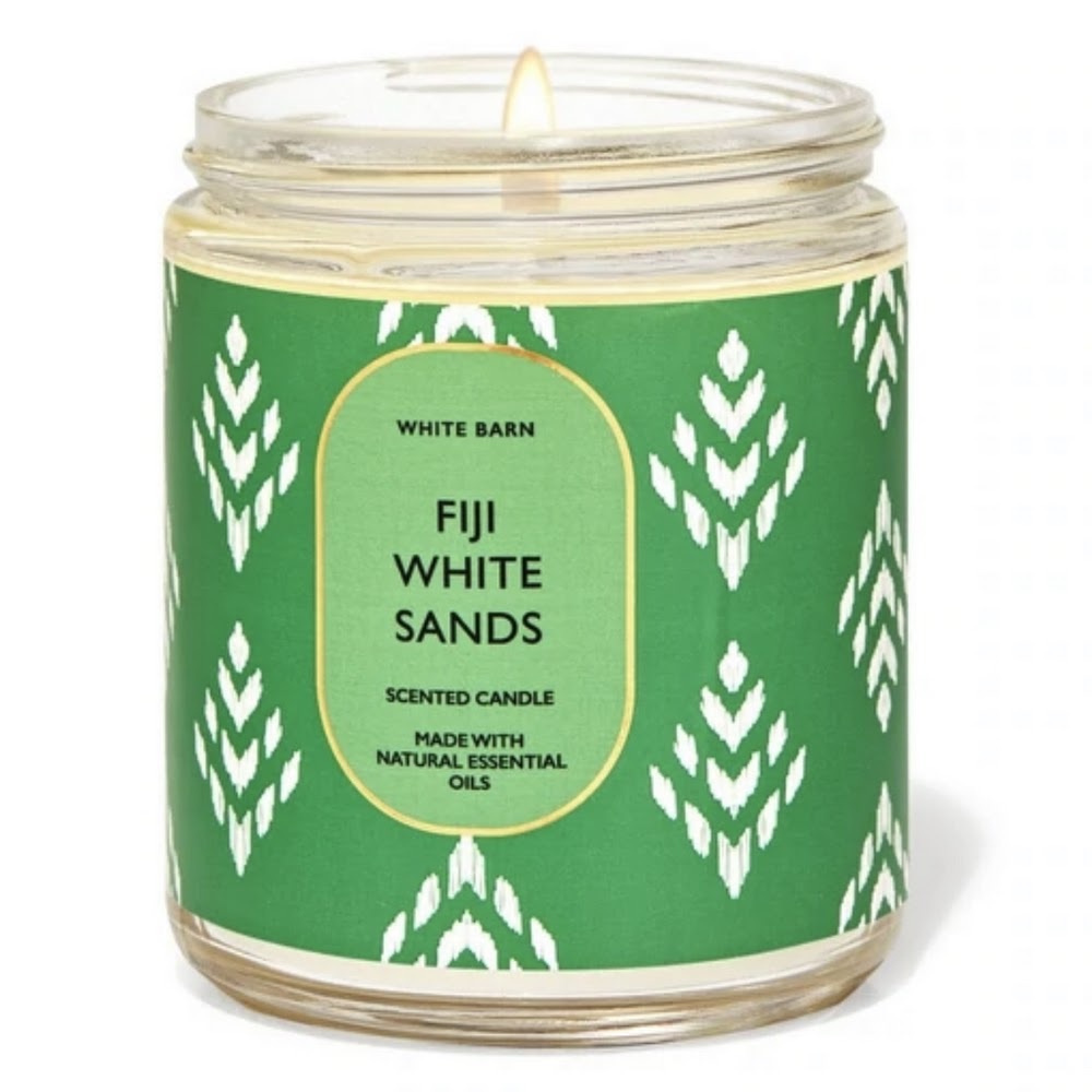 New! Bath & Body Works The White Barn Fiji White Sands (7oz Single Wick ...
