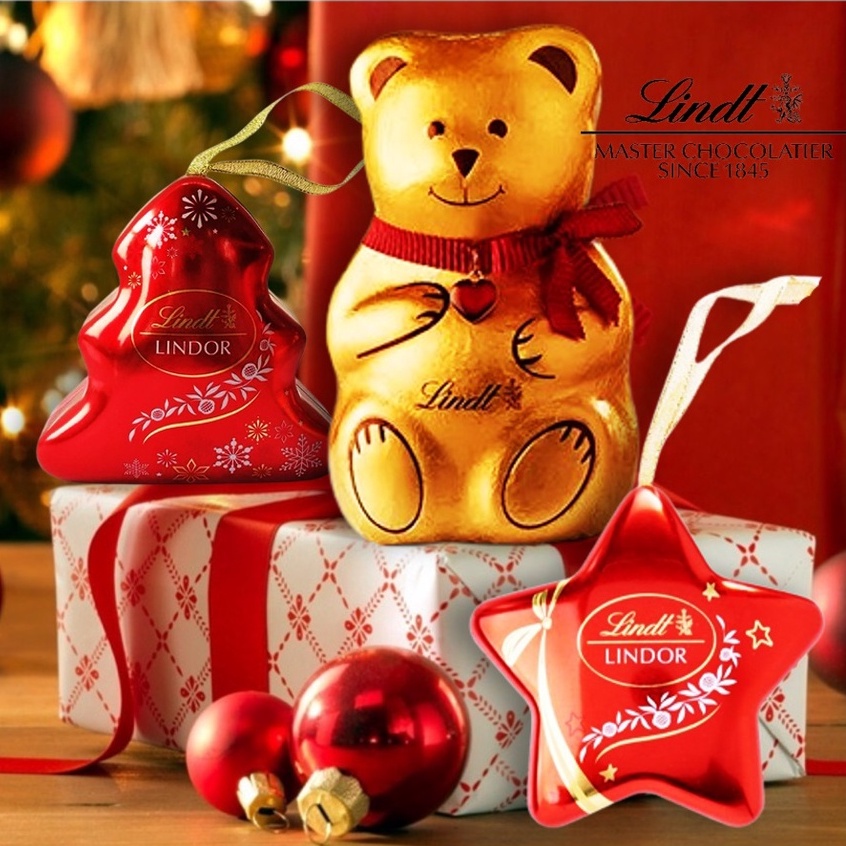 Lindt, Christmas edition, Christmas, Tin, Star Lindor & Teddy Bear ...